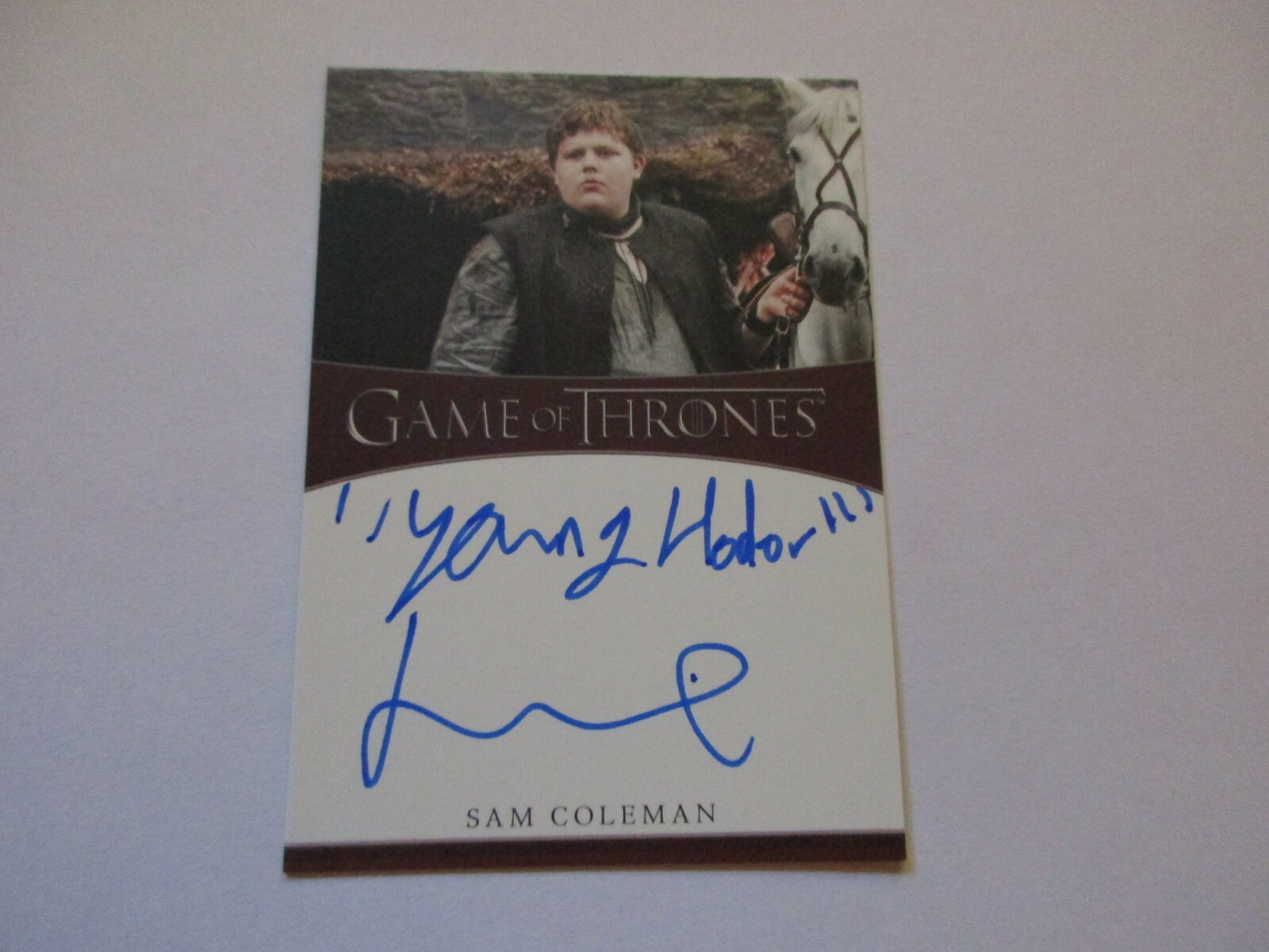 2020 Game of Thrones The Complete Series SAM COLEMAN Inscription ...