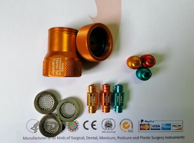 Nano fat transfer set with 3 Anaerobic fat adapter and 3 syringe stoper ...