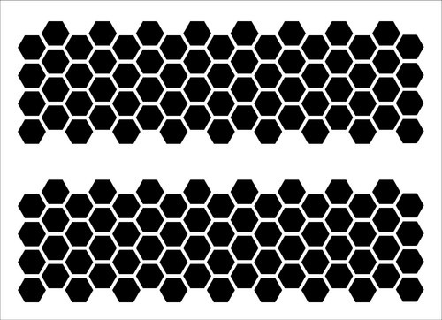 Hexagon Side Stickers (pair) Car Graphics Decal Stripes Van Universal ...
