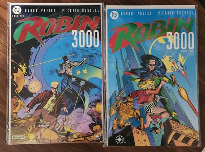 Robin 3000 #'s 1 & 2 1991 Complete Set High Grade 9.2 DC Comic Book B6 ...