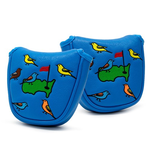 Birdie Green Putter Cover Golf Mallet Putter Headcover Premium Golf ...