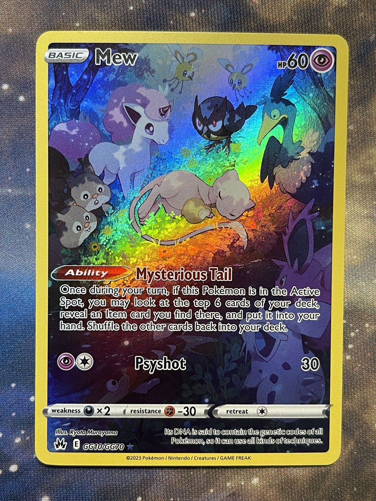 Pokémon TCG Mew Crown Zenith: Galarian Gallery GG10/GG70 Holo Rare | eBay