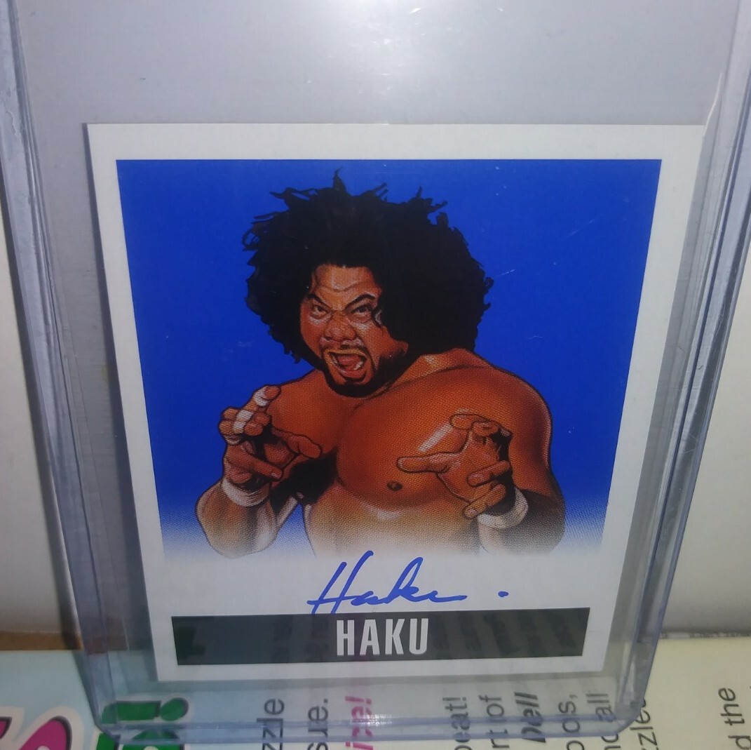 Haku Meng 2014 Leaf Originals Wrestling On-Card Auto Signed #A-H1 9/10 ...