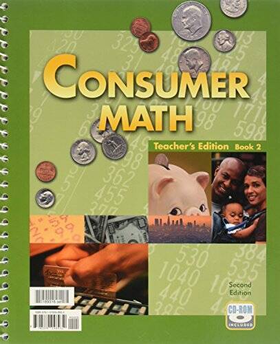 Consumer Math, Teachers Edition, 2nd Edition (2 Books) - ACCEPTABLE ...