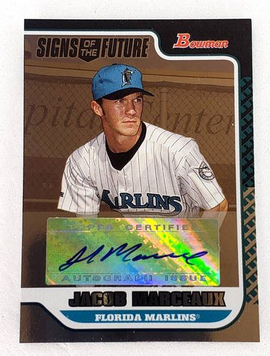 2006 Bowman Baseball Signs Of the Future Jacob Marceaux #SOF-JM Auto ...