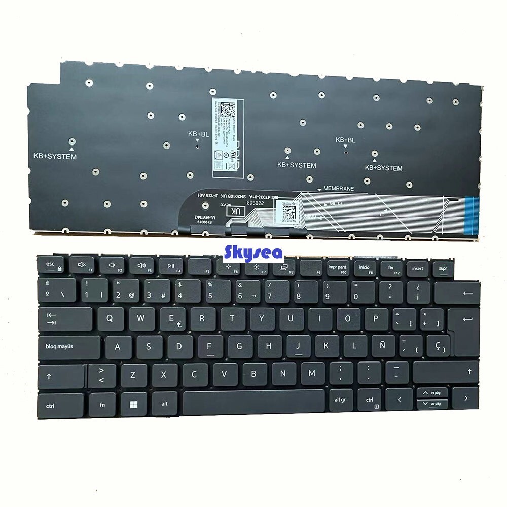 New Spanish Keyboard For DELL Latitude 3320 3330 2in1 3420 3430 (2021 ...