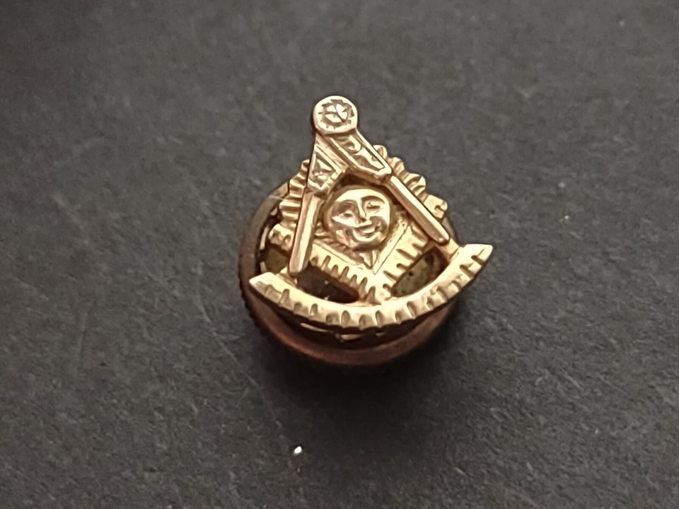 Little Vintage 10K Gold Masonic Past Master Pin | eBay