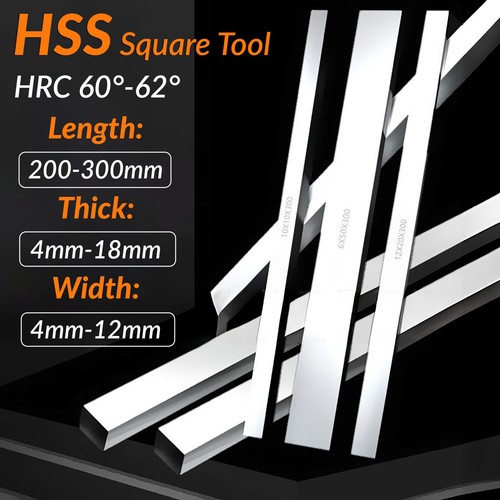HSS Square Tool Bit High Speed Steel Lathe Milling Cutter Turning Tool ...