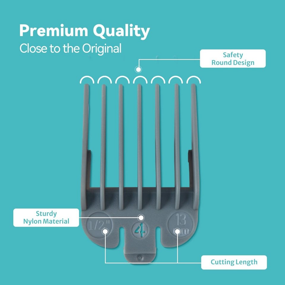 Clipper Guards Set Fits for Most Wahl Clippers, Guides Grey | eBay