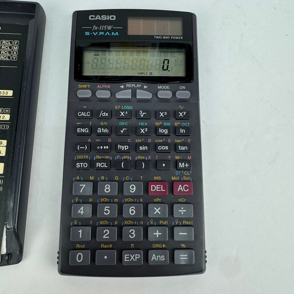 Casio fx-115W Scientific Calculator SVPAM Two Way Power School Office ...