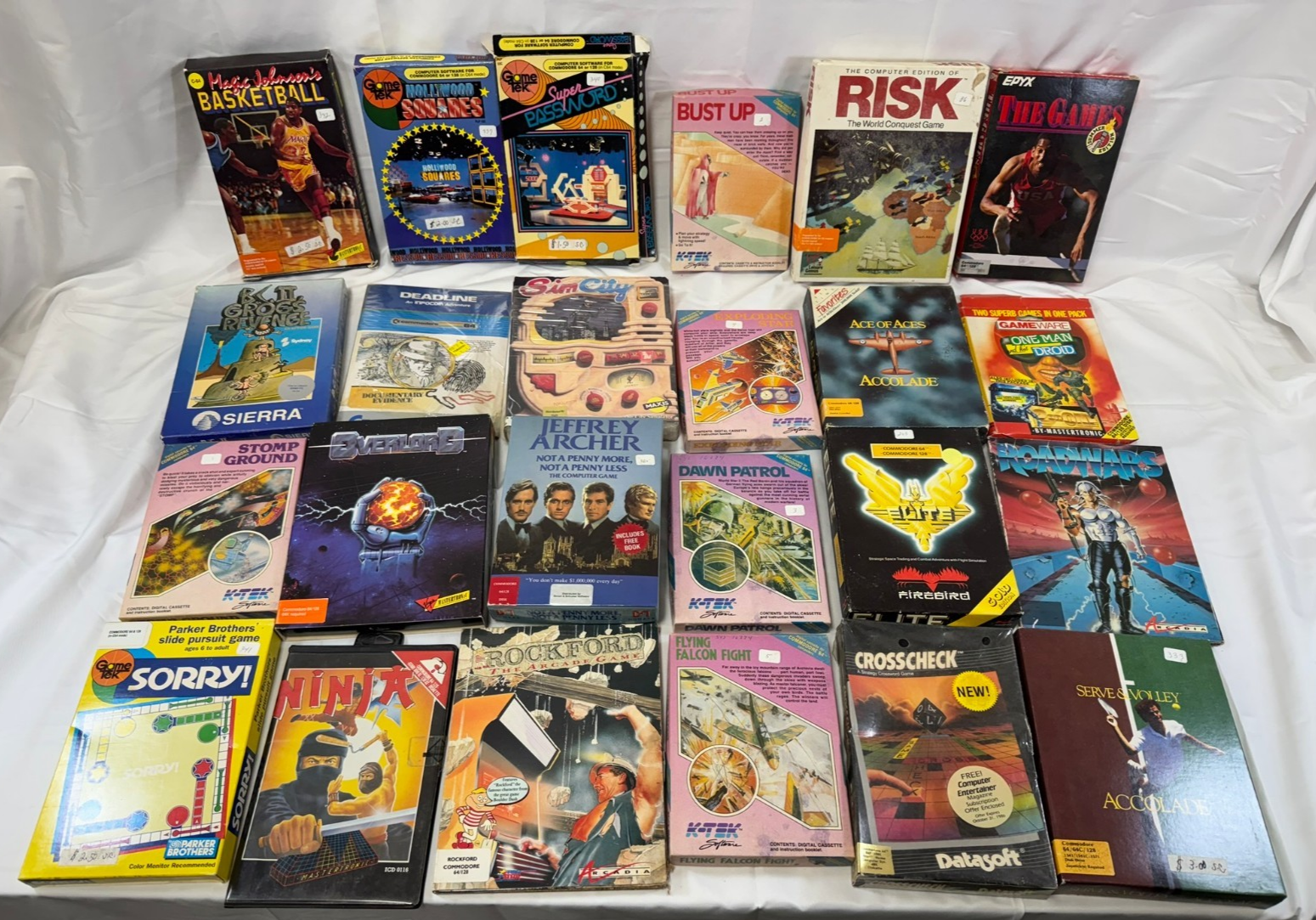 Commodore 64 / 128 Games & Boxes, etc - Lot of 24 Games - Untested | eBay
