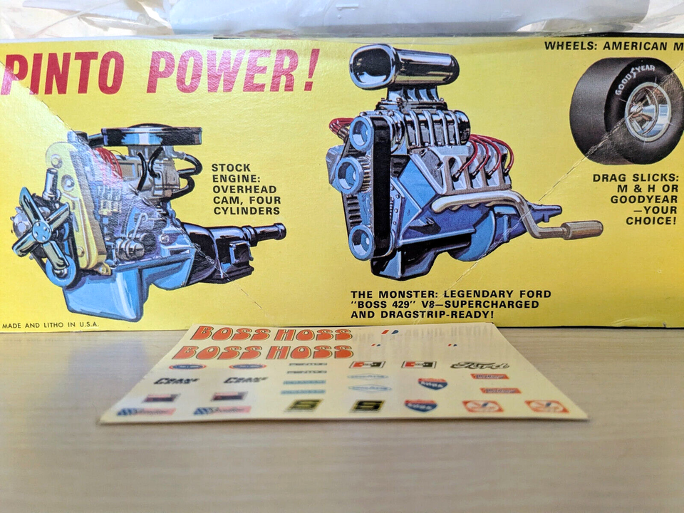 *LNIB! *RARE *ORIGINAL VINTAGE AMT NEW FORD PINTO DRAG GASSER KIT ...