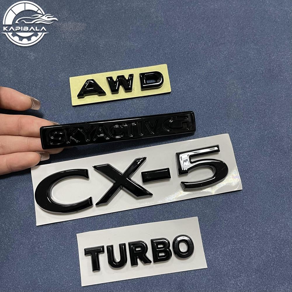 2017-2019 Mazda CX-5 AWD SKYACTIV G Turbo Flat Rear Hatch Sticker Badge ...
