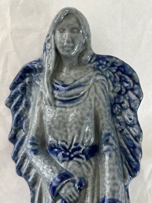 Eldreth Pottery Handcrafted Salt Glazed 2001 "Angel with Wreath" ~ Mint ...