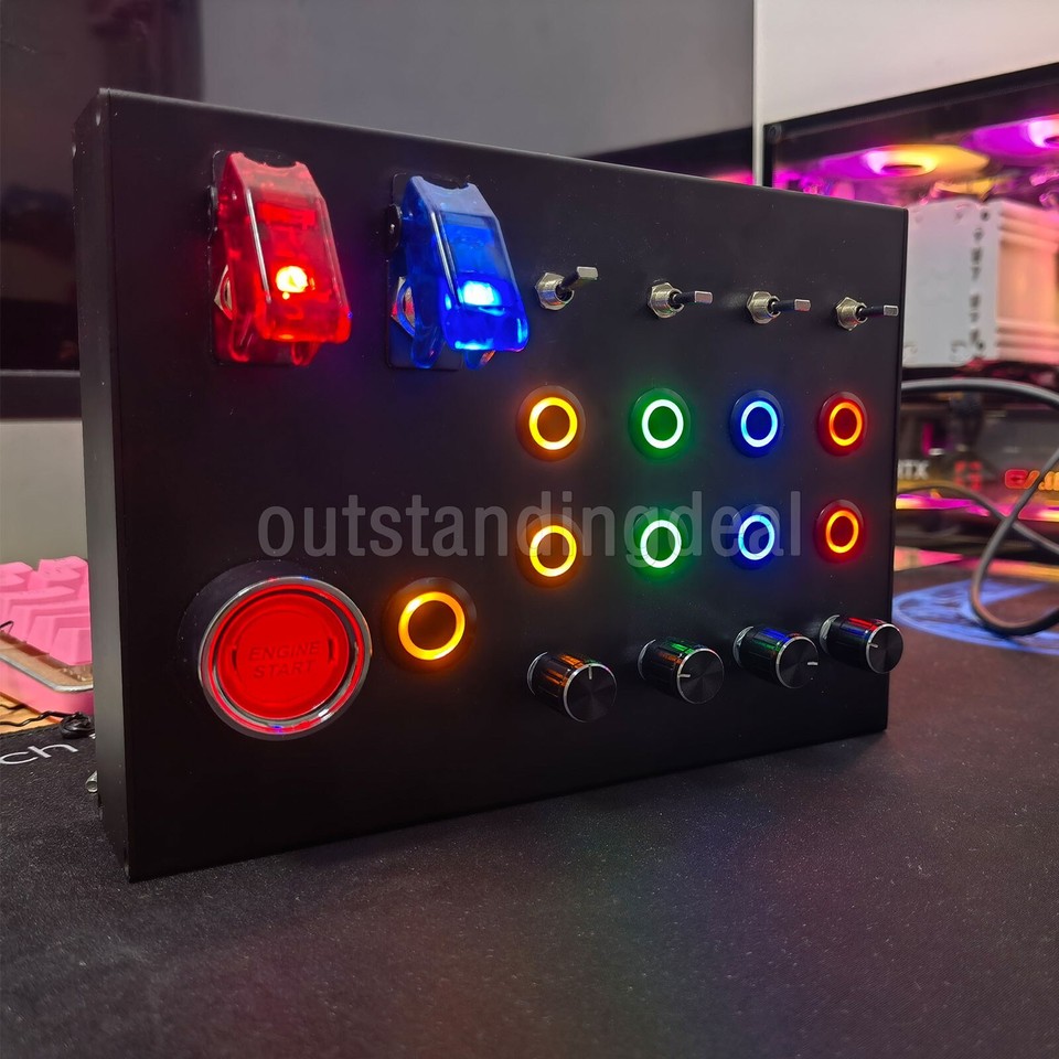 Simplayer Button Box Sim Racing Button Box Accessory for Sim Racing ...