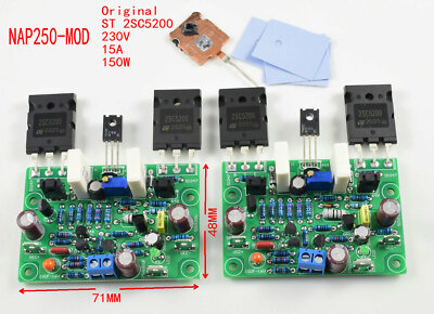 DIY Hifi NAP250-MOD Power amplifier kit 80W+80W (include 2 channel kit ...