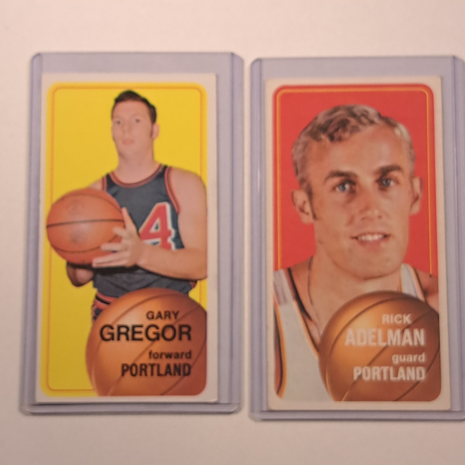 Lot of 2 1970-71 Portland Trailblazers Cards Rick Adelman #118 & Gary ...