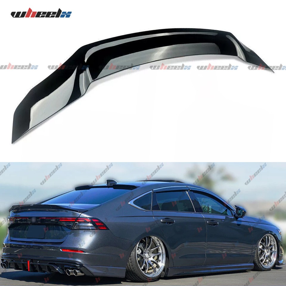 For 2023-2025 11th Honda Accord Glossy Black R Style Highkick Trunk ...