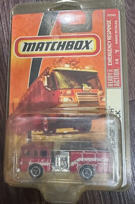 Matchbox Pierce Dash Fire Truck Diecast Emergency Response 2008 Mattel ...
