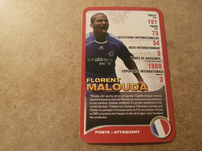 FLORENT MALOUDA, CHELSEA, 2008 TRADING FOOTBALL ROOKIE CARD, COLLECTOR ...