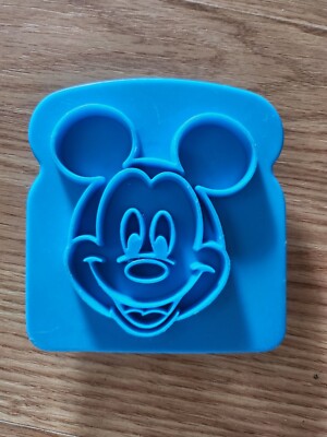 Vintage Disney Chef Mickey Mouse Picture Toast Imprint Blue | eBay