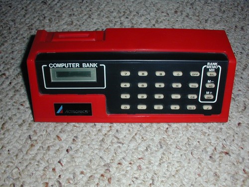 VINTAGE ACTRONICS COMPUTER BANK WITH INSTRUCTION BOOK WORKS GREAT | eBay