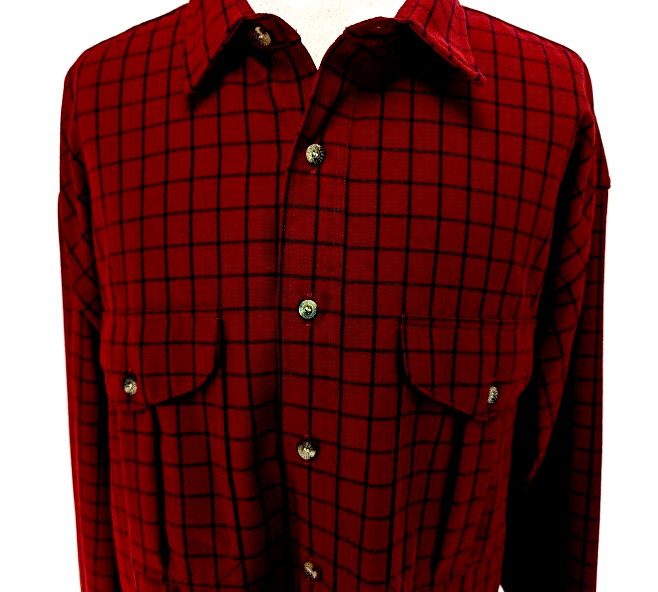 Vintage FILSON Wool Shirt Original Button Down 865P -Men’s Large USA ...