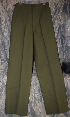 *Large reg US 100% wool pants OD GREEN unused original M1951 field ...