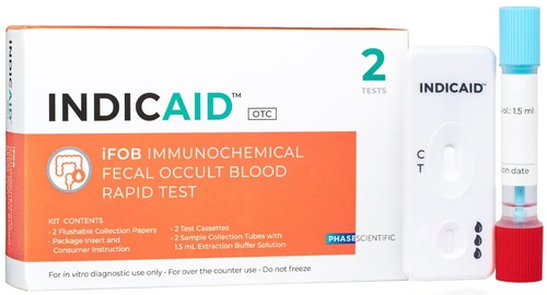 INDICAID Immunochemical Fecal Occult Blood Rapid Test iFOB FIT Colon ...