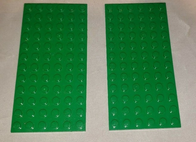 Lego Flat Building Base Pieces 1 3/4" x 3 3/4" Green | eBay