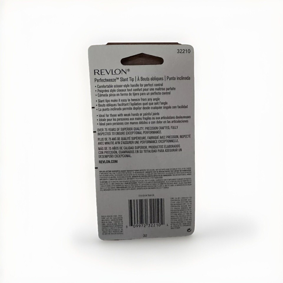 Revlon Slant Tip Scissor Handle Tweezers, Stainless Steel - 1 Pack | eBay