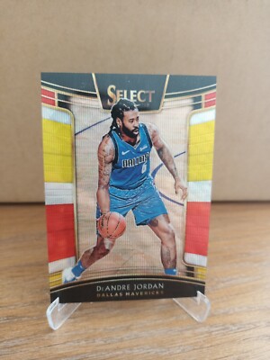 2018-19 DEANDRE JORDAN PANINI SELECT RED YELLOW PRIZM CARD #84 CLIPPERS ...