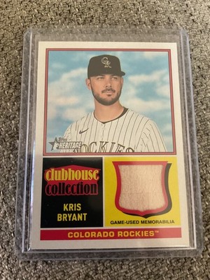 2025 Topps Heritage Kris Bryant Clubhouse Collection Game-Used Relic #CCR-KB | eBay