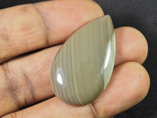 36Cts. AAA Natural Flint Stone Cabochon Rare Loose Gemstone 21X37X06MM ...