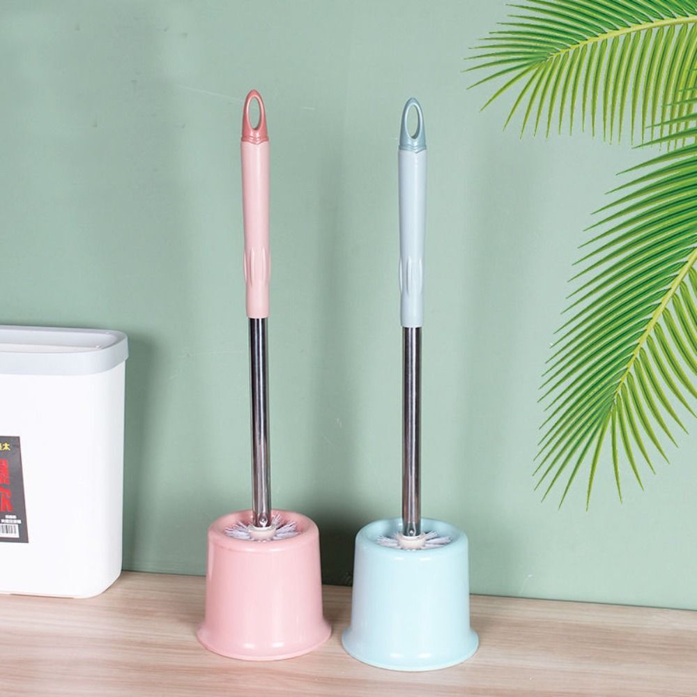 Round Head Closestool Brush Long Handle Cleaning Brush Household | eBay