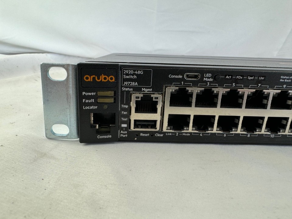 HP Enterprise Aruba 2920-48G 48 Port Gigabit Ethernet Switch J9728A | eBay