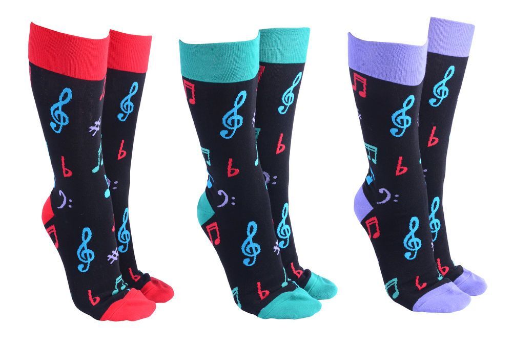 Musical Notes Socks by Sock Society Novelty Cotton Men Women Socks Gift ...