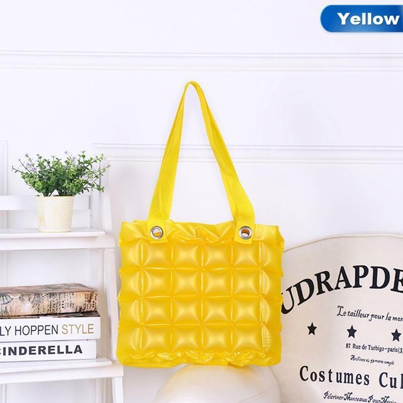 Inflatable Bubble Handbags Blow Up Waterproof Jelly Candy Colour Beach ...