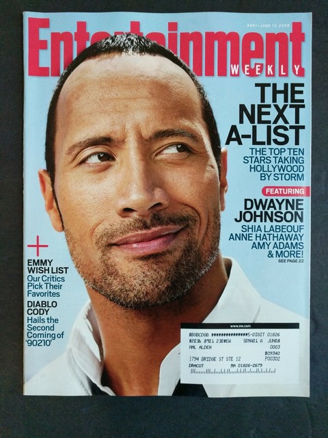 Entertainment Weekly Magazine Dwayne Johnson June 13, 2008 | eBay