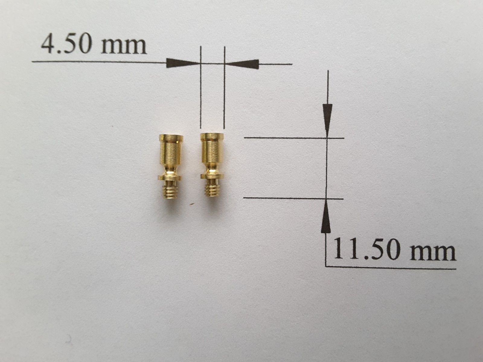 Model Live Steam Engine Brass Oil Cups (Pack of 2) 1/8" x 40 TPI ME ...