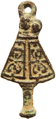 1600s OUR LADY OF THE PILLAR RELIGIOUS MEDAL ANTIQUE CALANDA MIRACLE ...