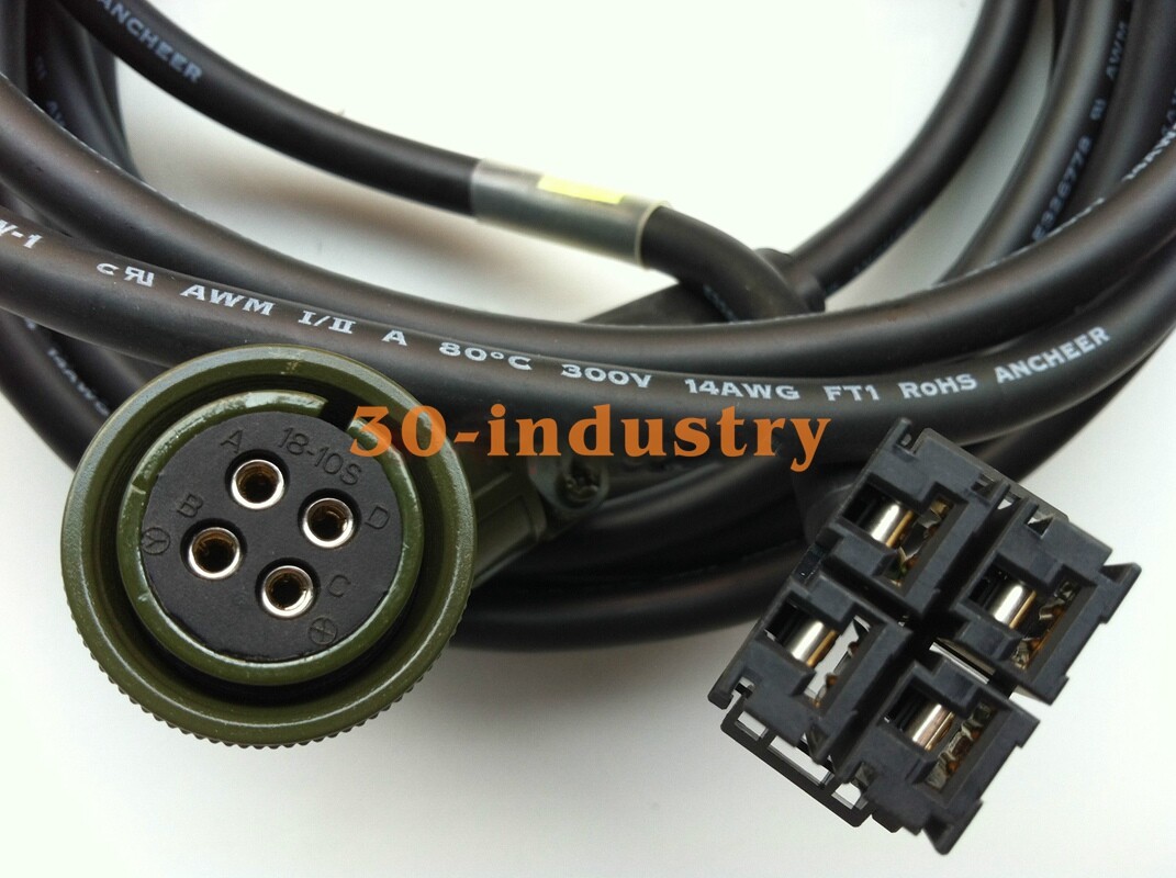 Power Cable fit for FANUC Servo Motor F06B-0001-K010 3m/5m/10m elbow ...