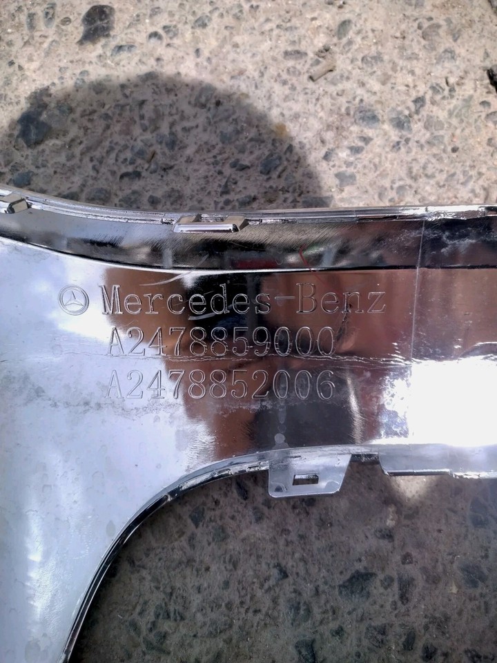 Mercedes Benz GLB250 2020-2023 Rear Bumper Lower Chrome Valance ...