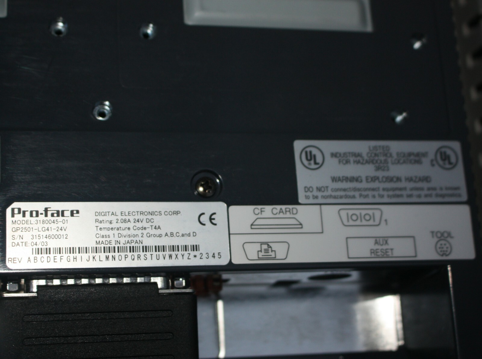 Pro-Face Proface 3180045-01 Touch Screen HMI GP2501-LG41-24V ...