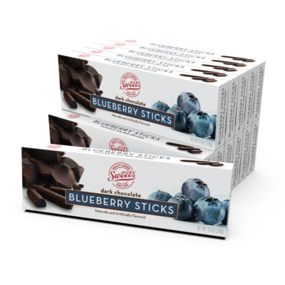 (3) Sweets Candy Sticks Dark Chocolate Blueberry Sticks | eBay