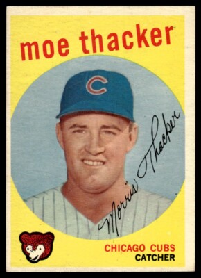 1959 Topps Baseball Card Moe Thacker Chicago Cubs #474 | eBay