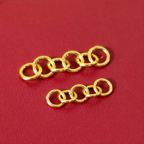 Pure 999 24K Yellow Gold Extend Chain Lucky Cable Rolo Connector Diy ...