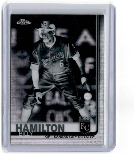 2019 Topps Chrome Negative Refractor Billy Hamilton Kansas City Royals ...