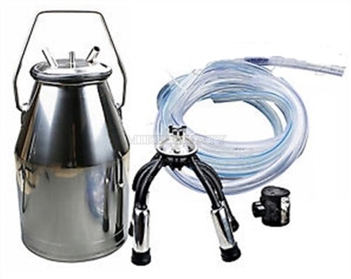 Stainless Steel Portable Cow Milker Milking Bucket Tank Barrel vv | eBay.de
