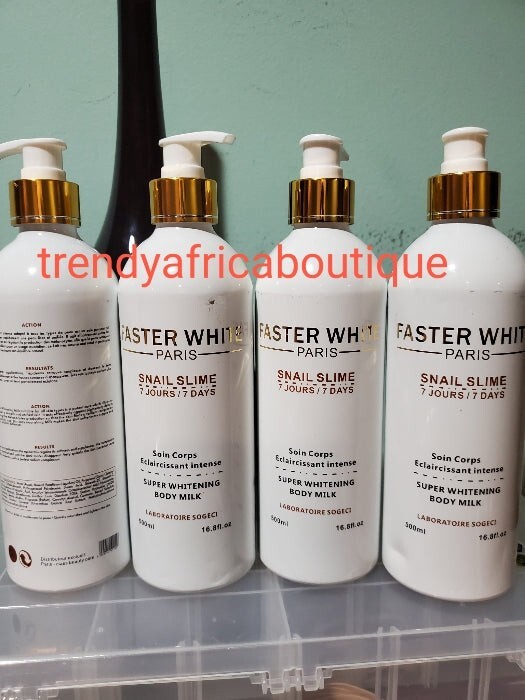 FASTER WHITE SNAIL [SLIME] Super Whitening Body Lotion 500ml X 1 Bottle ...